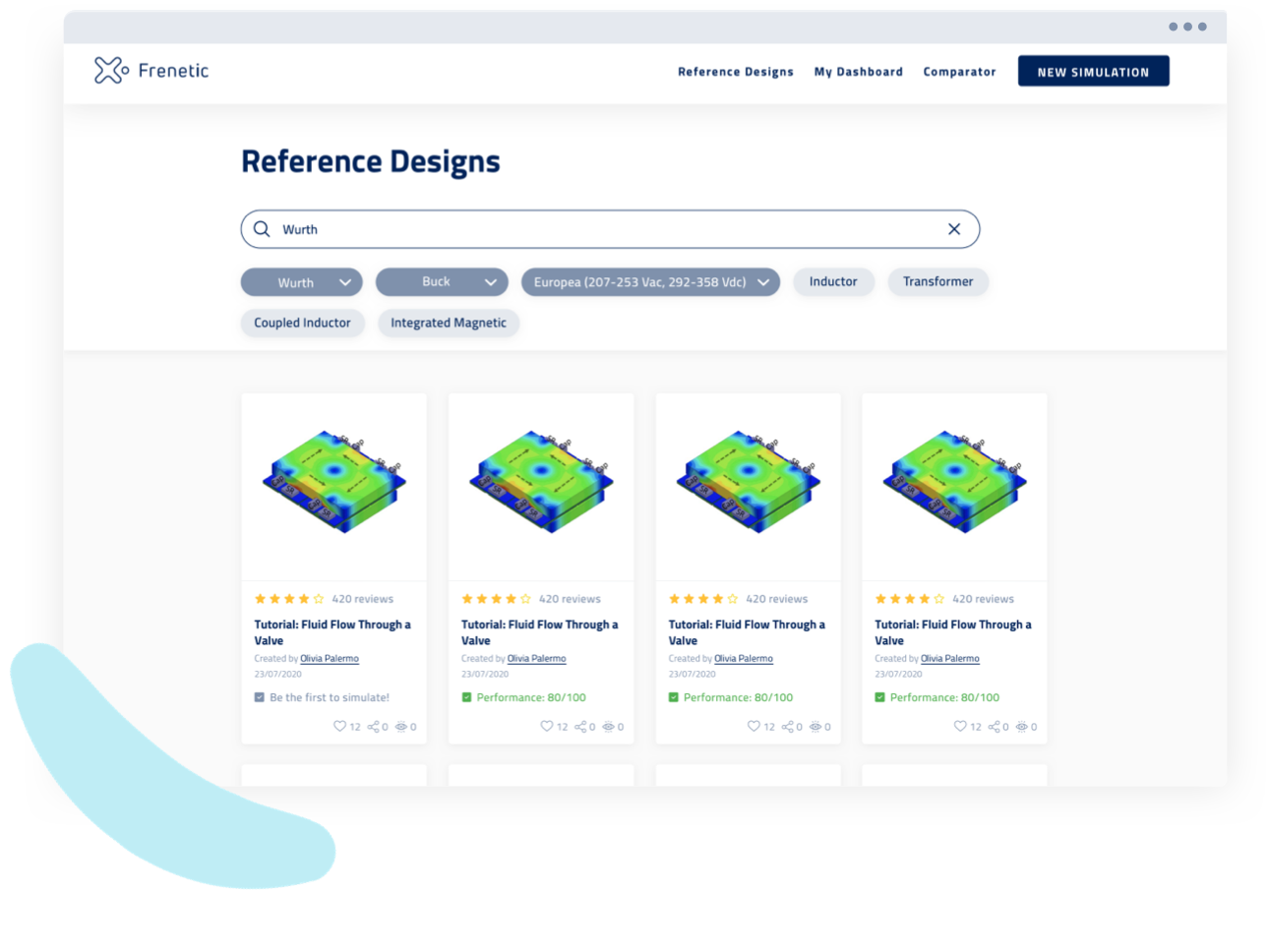 Online Magnetics Design Platform - Frenetic